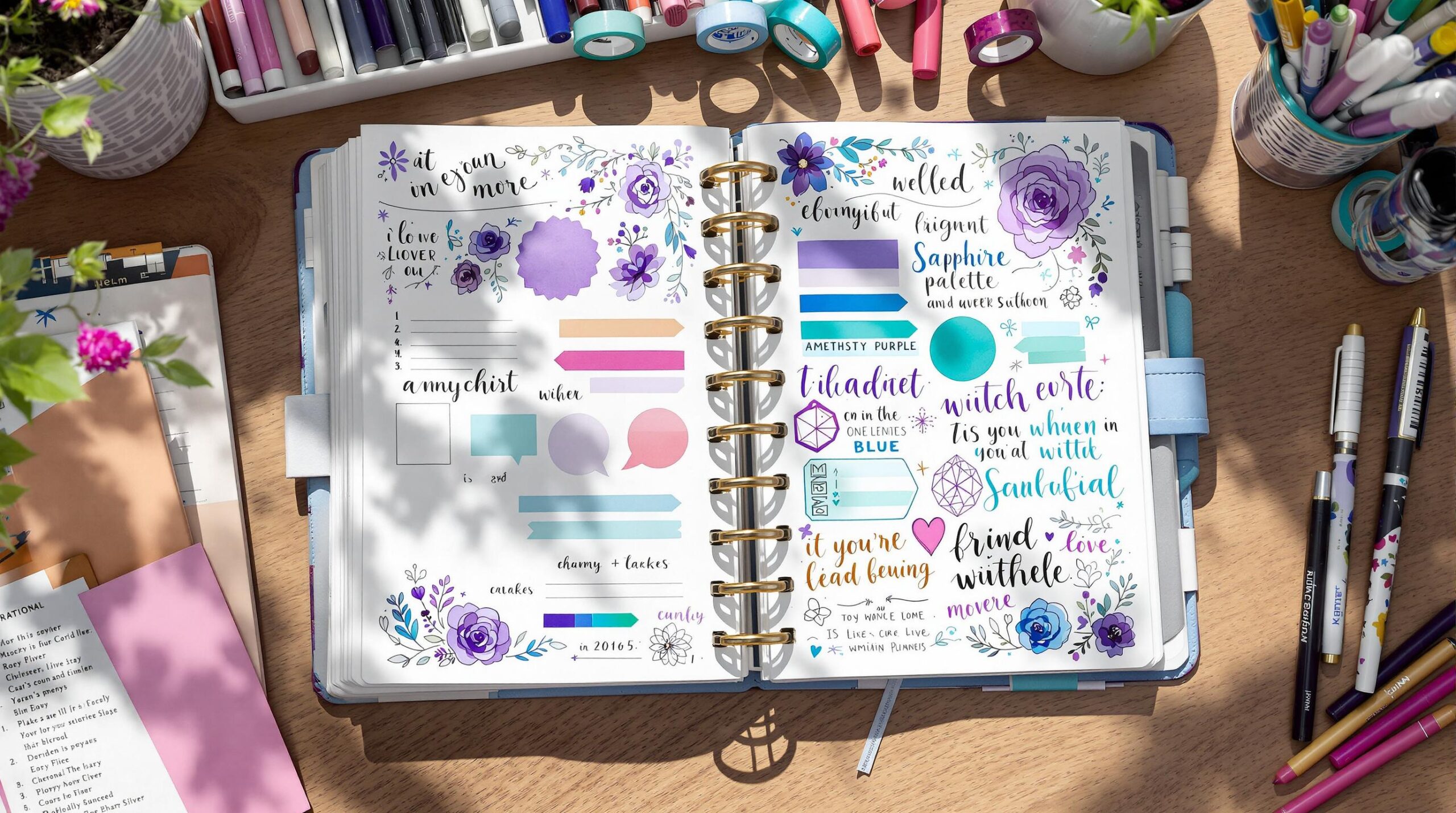 Choosing the Right Color Palettes for Your Planner - Dark Moon Paper