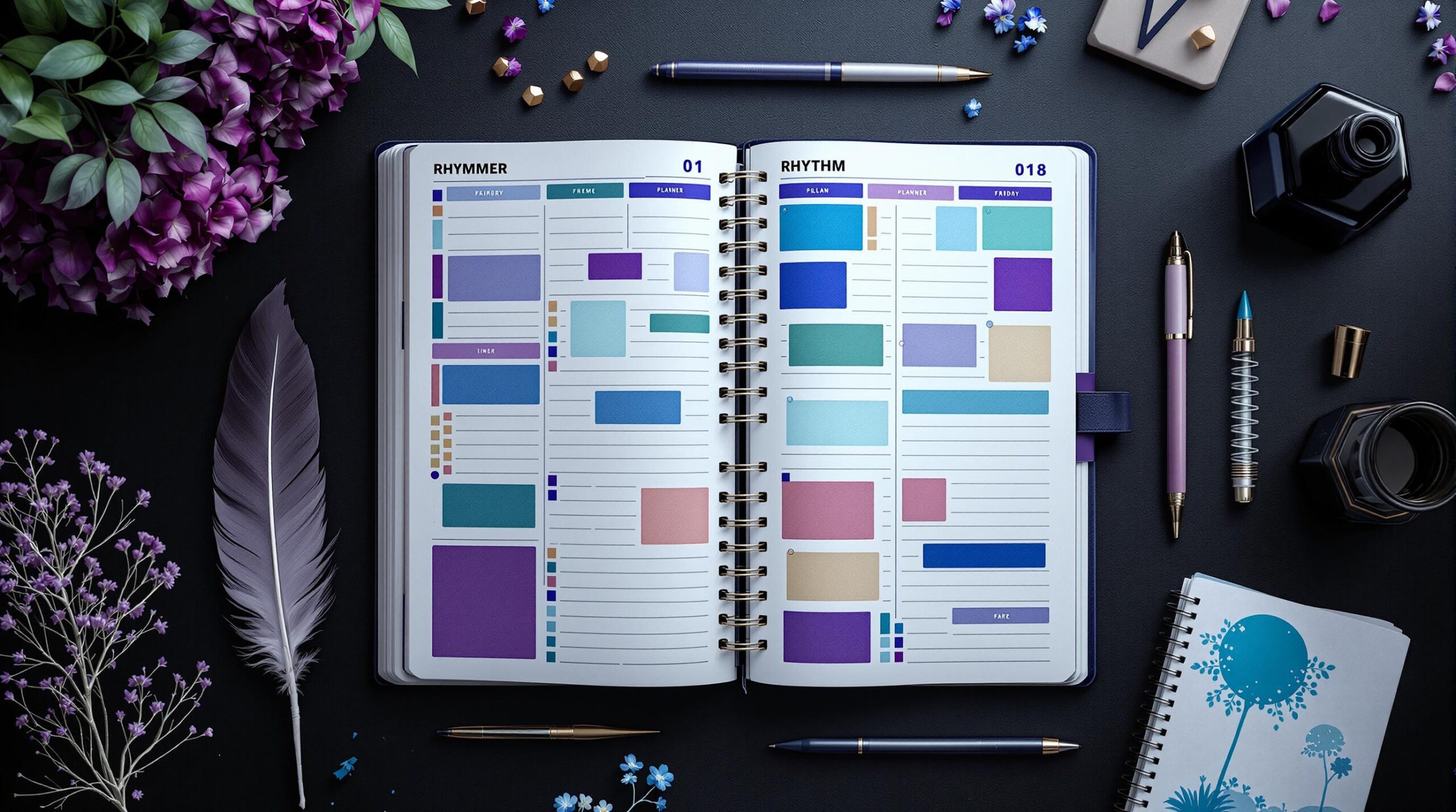 Planner Layouts: How Rhythm and Repetition Improve Functionality - Dark ...