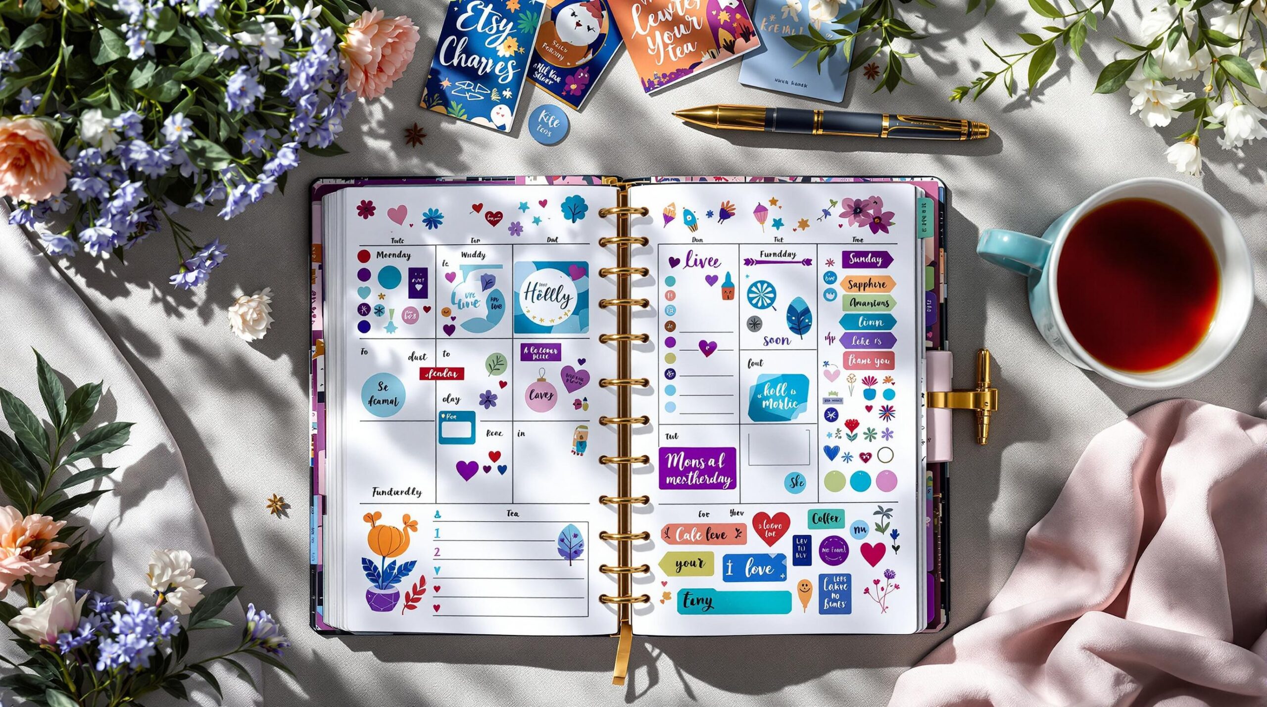 Discover the Best Etsy Sticker Stores for Planner Enthusiasts - Dark ...