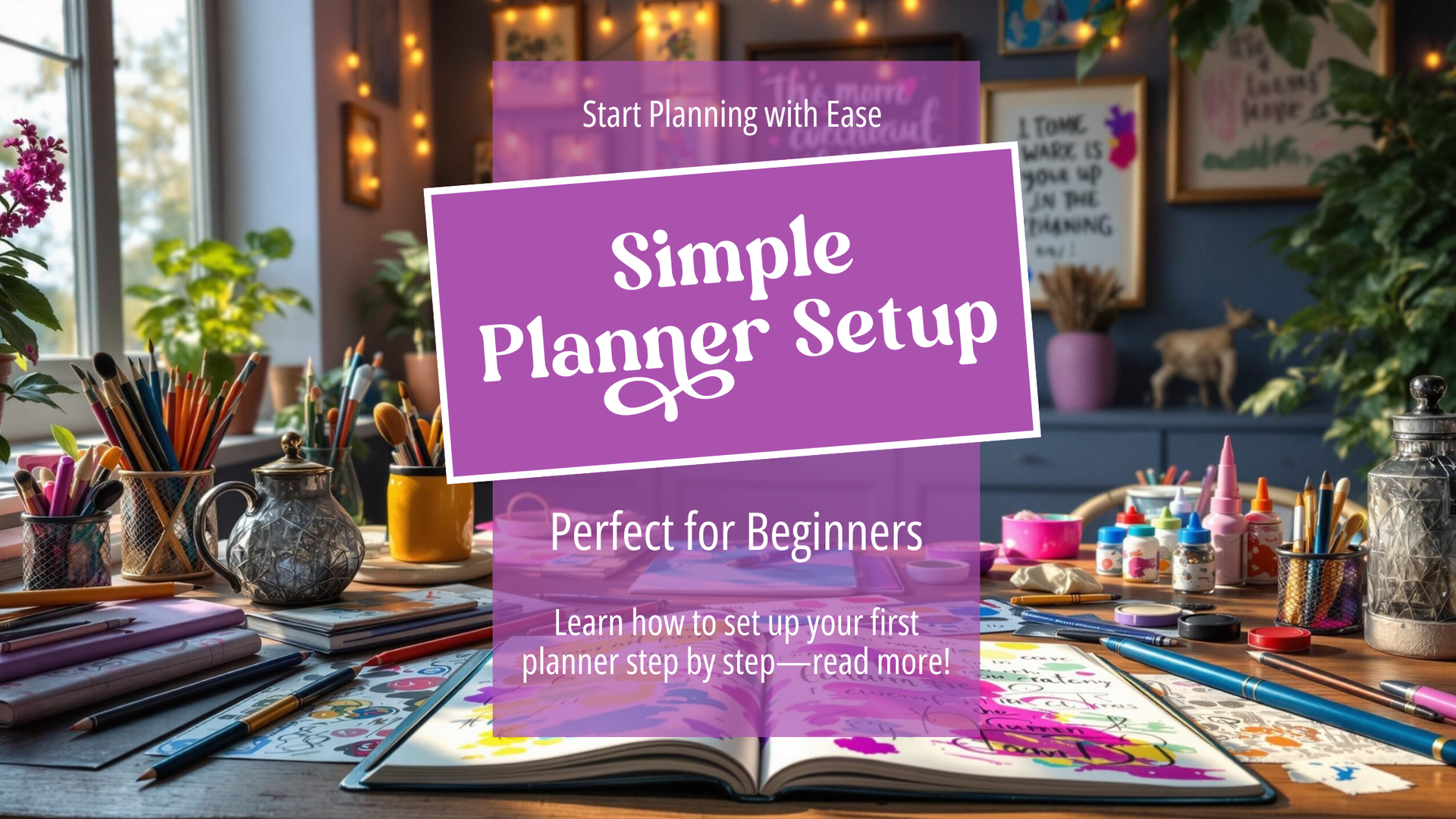 A Simple Planner Setup for Beginners - Dark Moon Paper