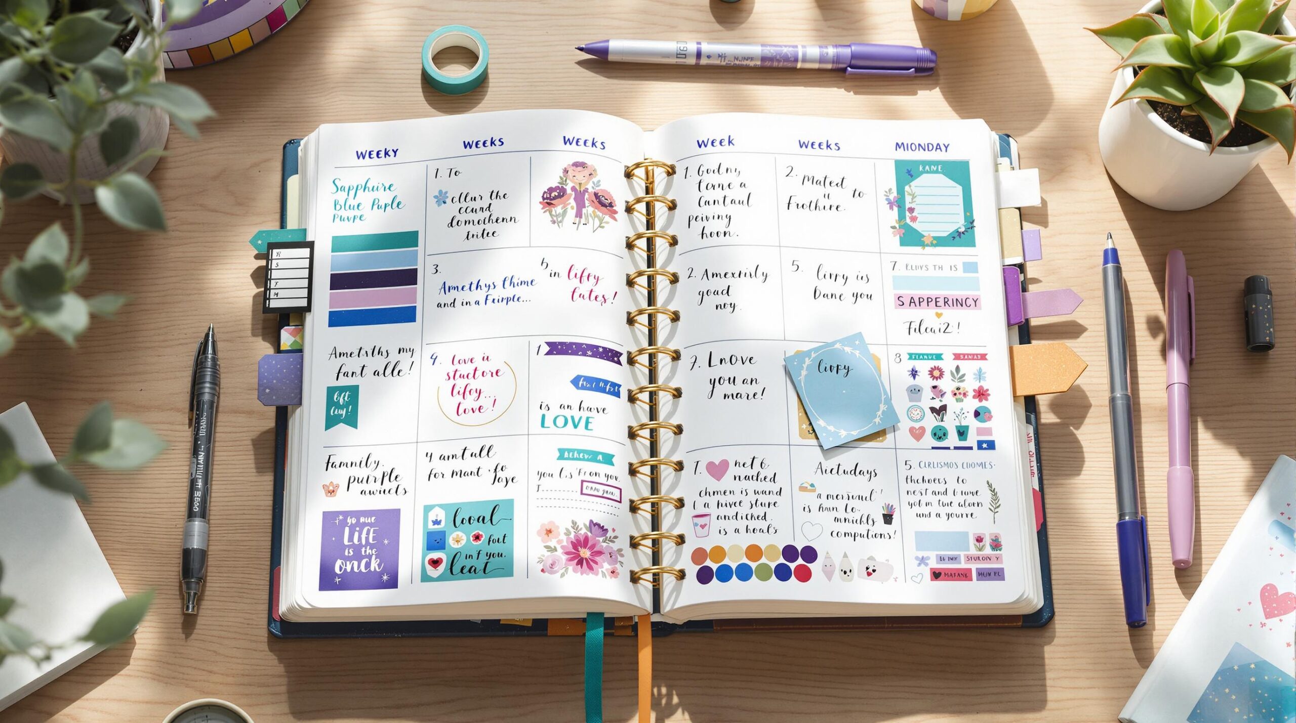 Hobonichi Weeks Layout Ideas to Simplify Your Planning - Dark Moon Paper
