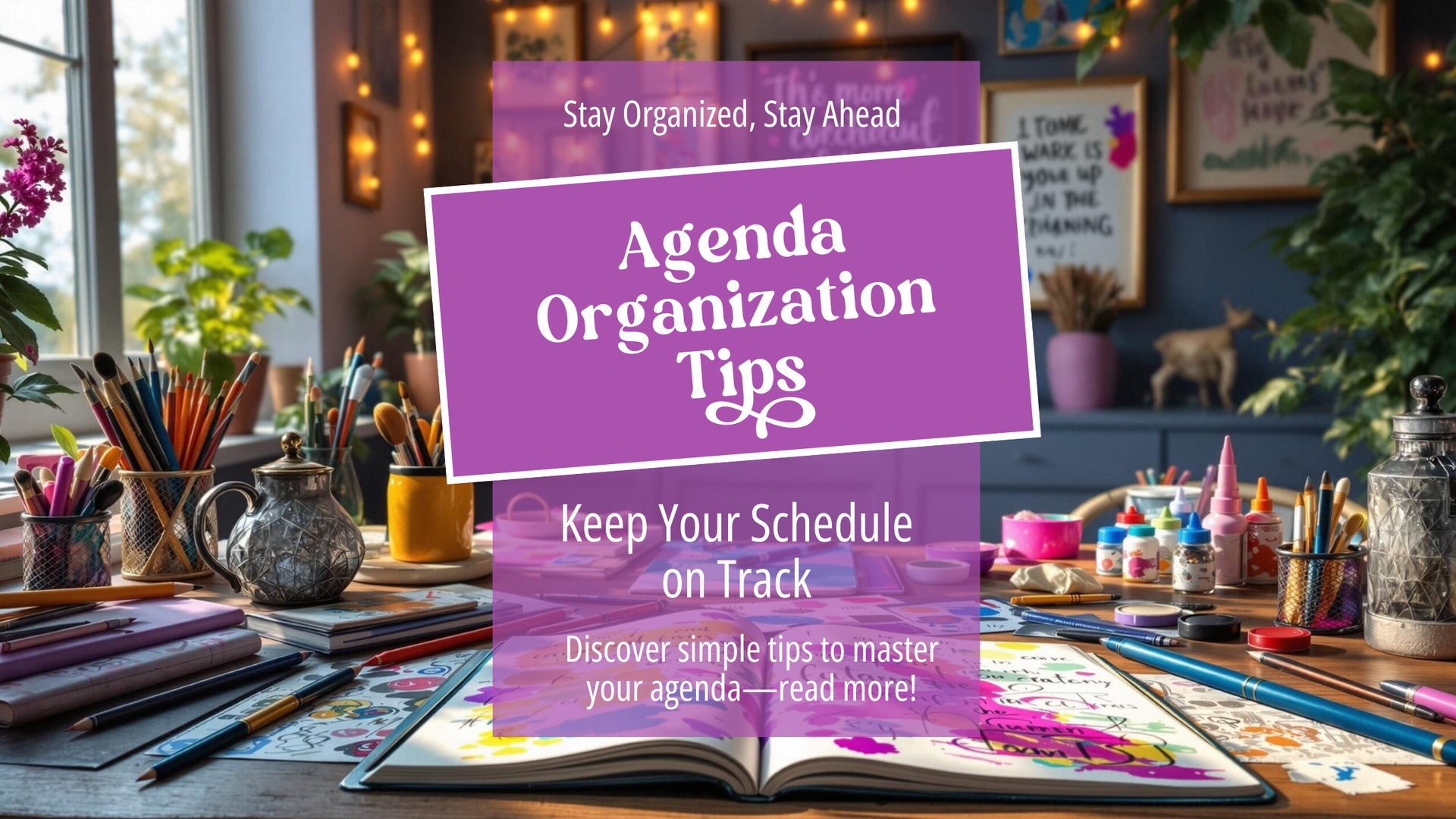 Agenda Organization Tips to Keep Your Schedule on Track - Dark Moon Paper